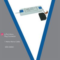 12V 30W LED Driver With 6-Port Micro Plug Connector - TLW Global