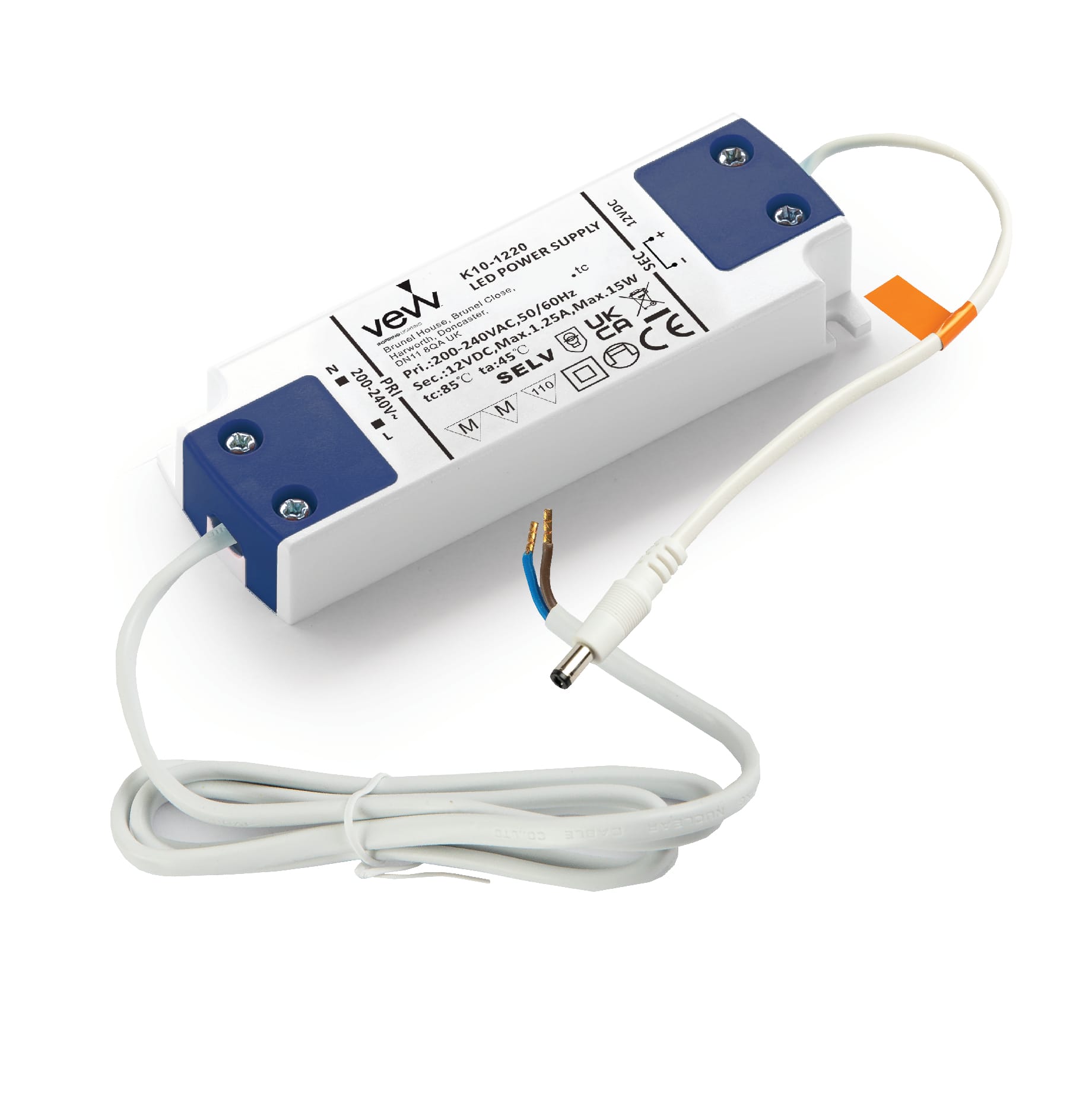 12V 15W LED Driver For Single Colour, CCT & RGB Controllers