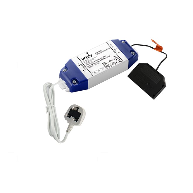 12V 30W LED Driver With 6-Port Micro Plug Connector with 3A Plug - TLW ...